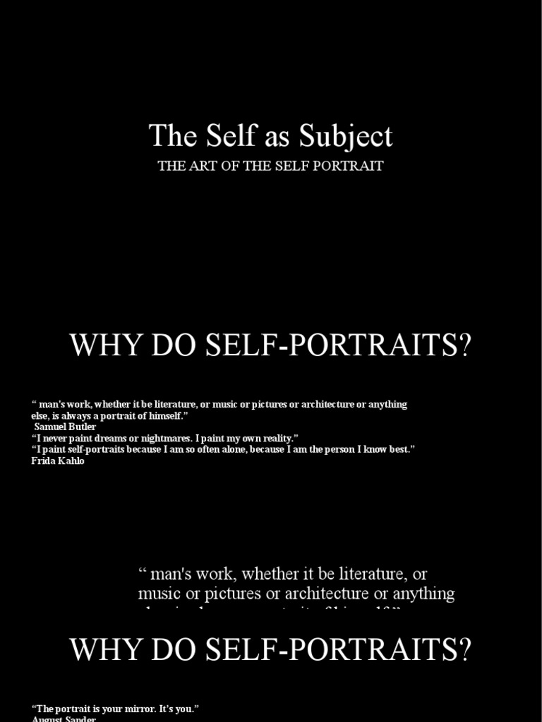 Self Portraiture | PDF | Rembrandt | Francisco Goya