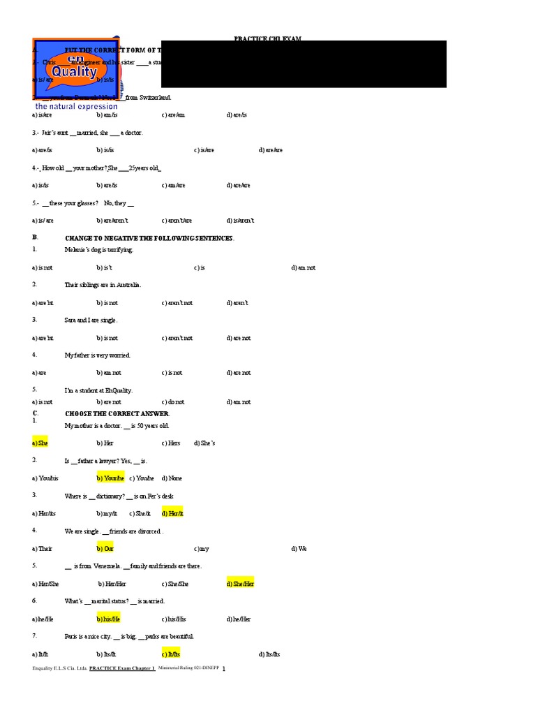 CHAPTER 1 Practice Test | PDF | Linguistics
