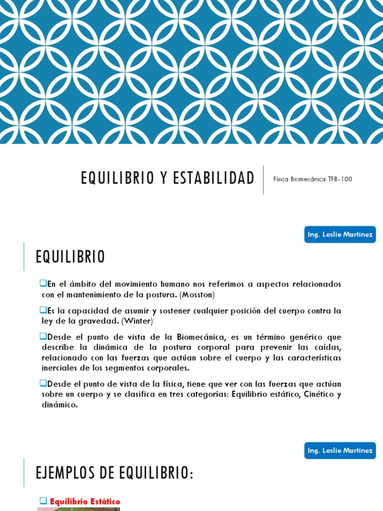 Equilibrio y Estabilidad Física | PDF | Peso | Fuerza