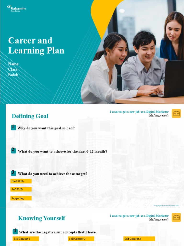 Template Career and Learning Plan Rakamin Academy - Digital Marketing ...