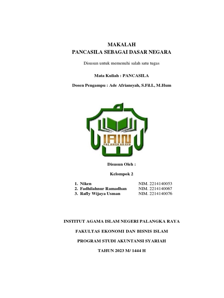 Makalah Pancasila Kel. 2 | PDF