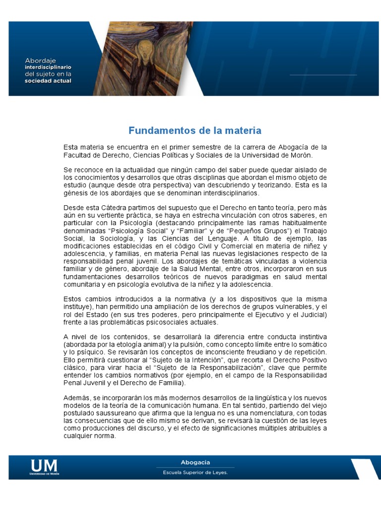 Clase 1 Fundamentos de La Materia | PDF | Sicología | Teoría Clase 1 Fundamentos de La Materia | PDF | Sicología | Teoría