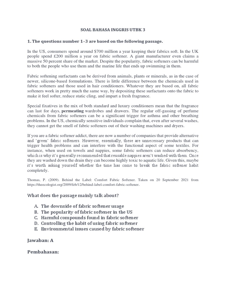 Pembahasan Tps 3 | PDF