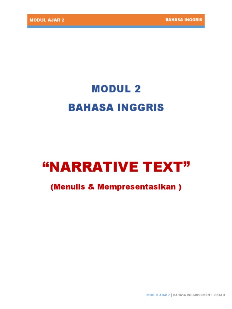 Modul Ajar 2 (Narrative) - 2022 | PDF