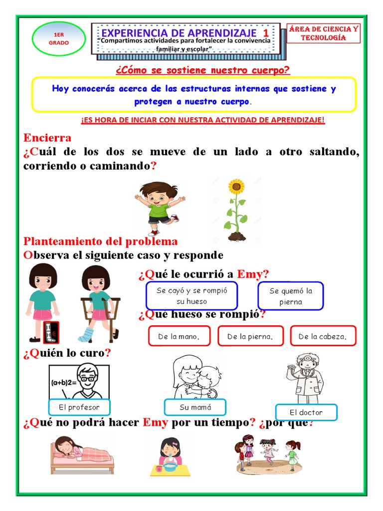 Ficha Como Se Sostiene Mi Cuerpo | PDF