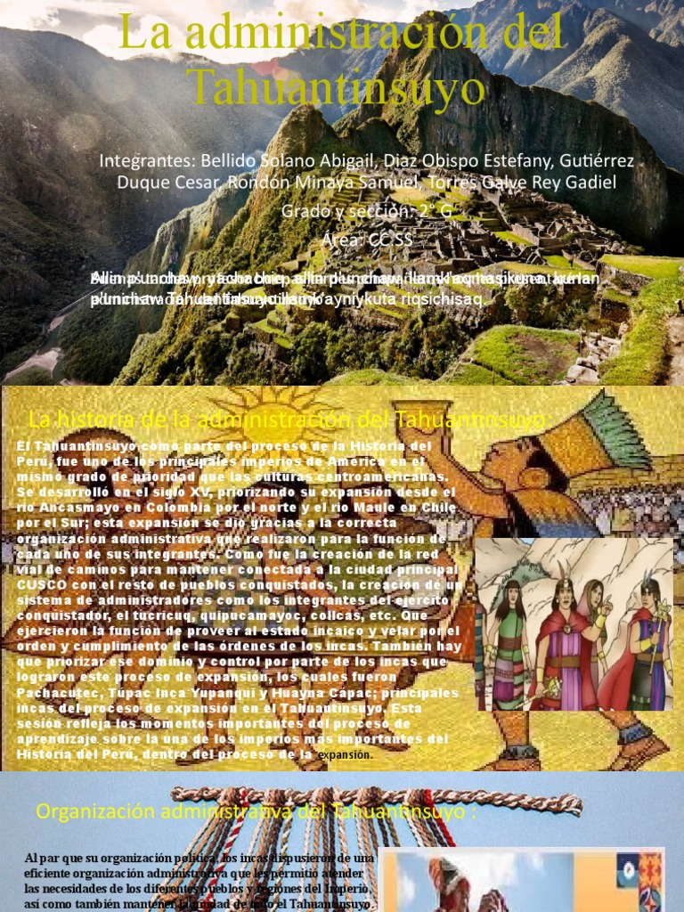 La Administración Del Tahuantinsuyo | PDF