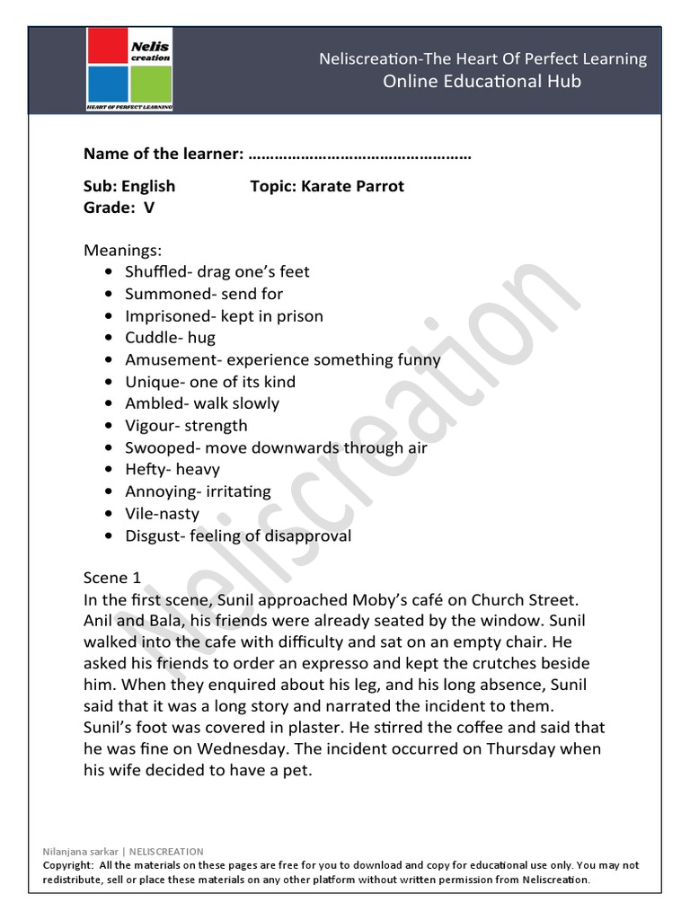 Karate Parrot | PDF