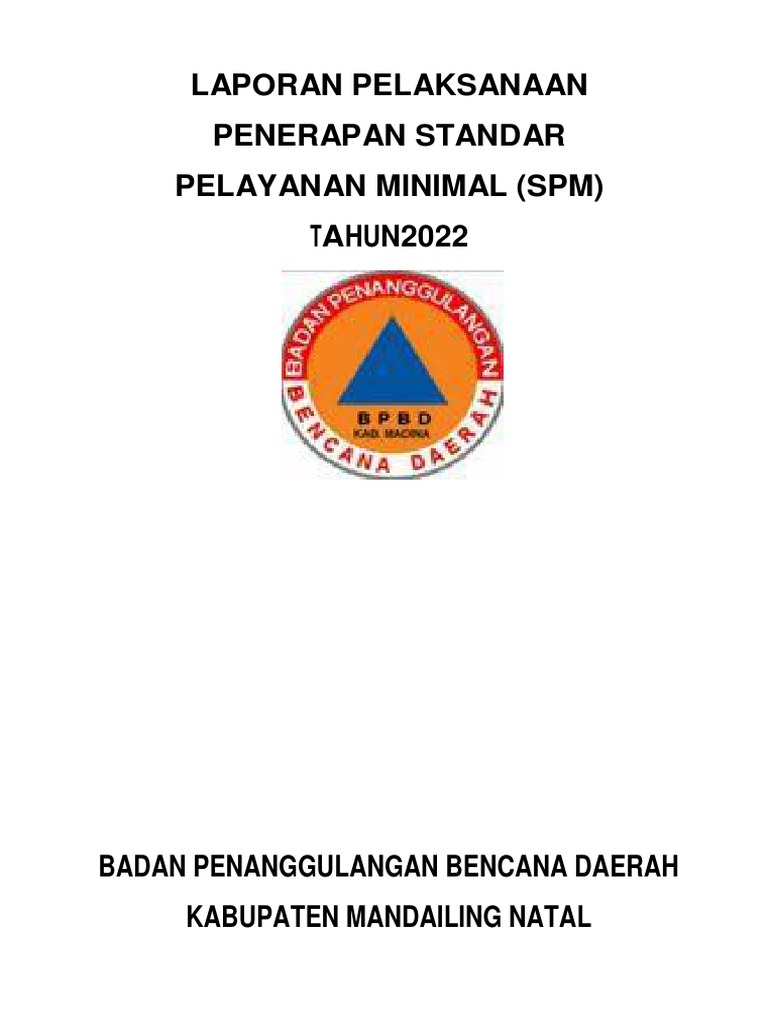 Laporan SPM BPBD | PDF