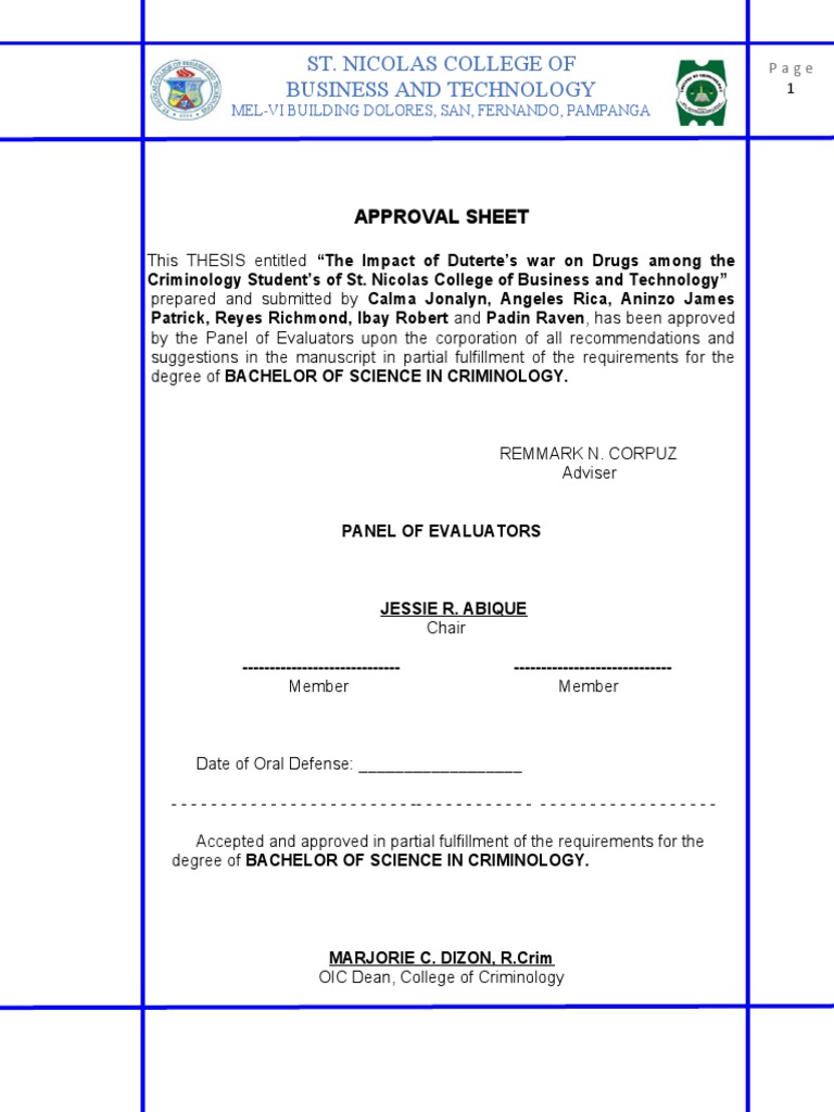Thesis Final. | PDF | Rodrigo Duterte | Survey Methodology