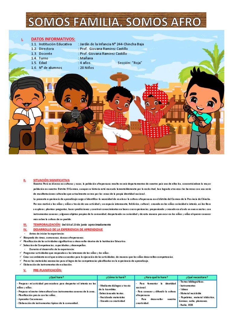 Proyecto Afroperuano | PDF