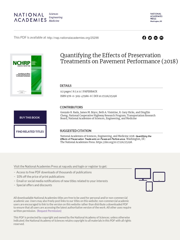 Quantifying The Effects of Preservation Treatments On Pavement ... Quantifying The Effects of Preservation Treatments On Pavement ...
