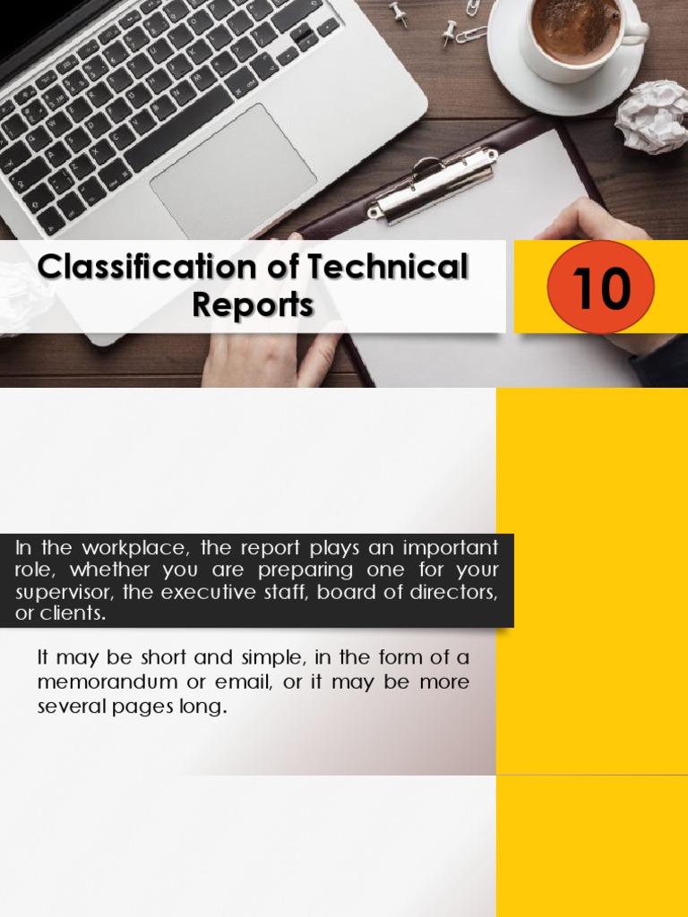 4.1 Classification of Technical Reports | PDF