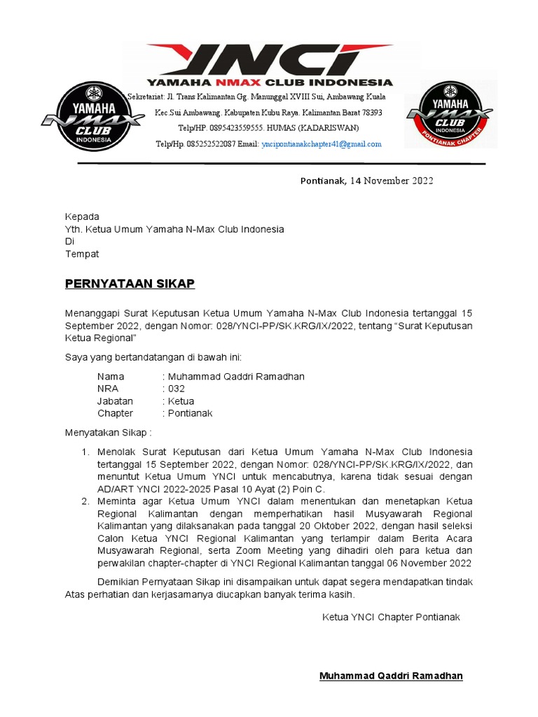 Pernyataan Sikap | PDF