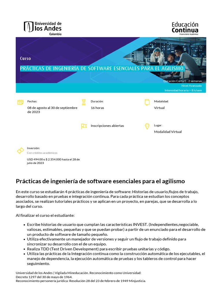 Curso Virtual de Ingeniería de Software | PDF | Desarrollo guiado por ...