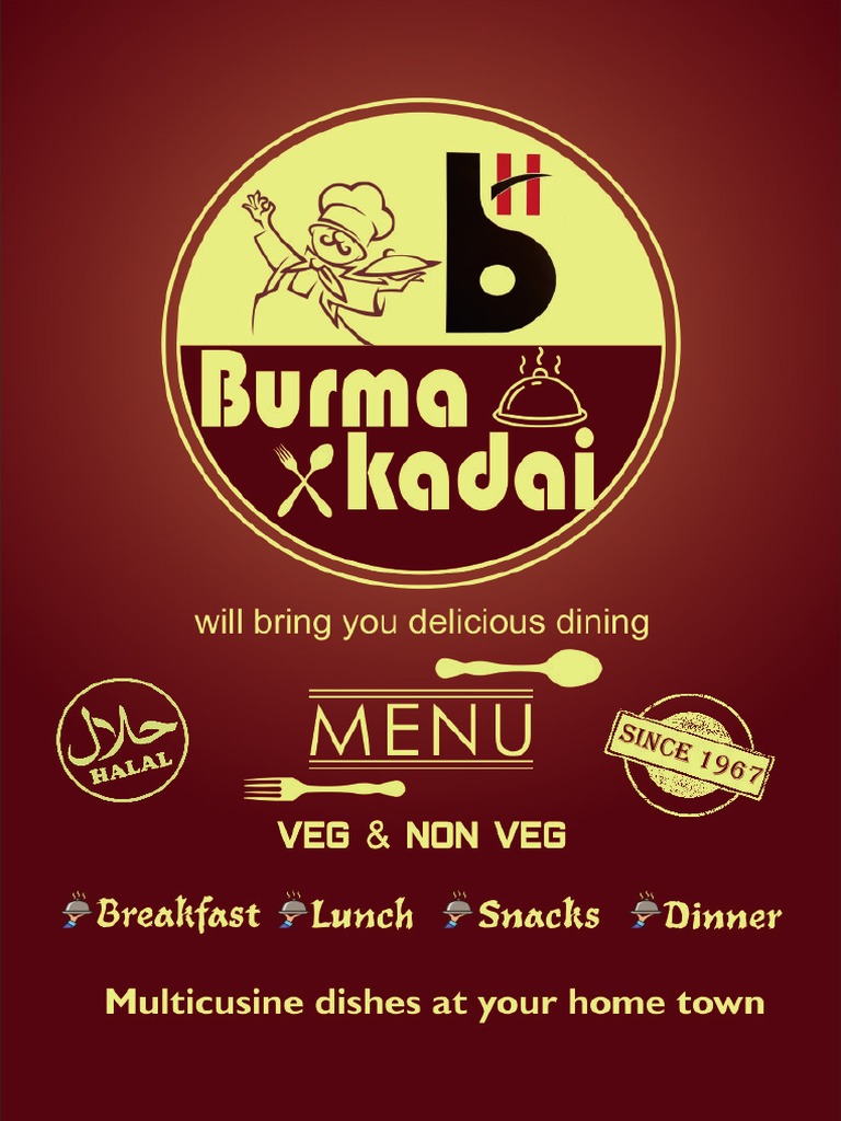 Burma Menu Card Final | PDF