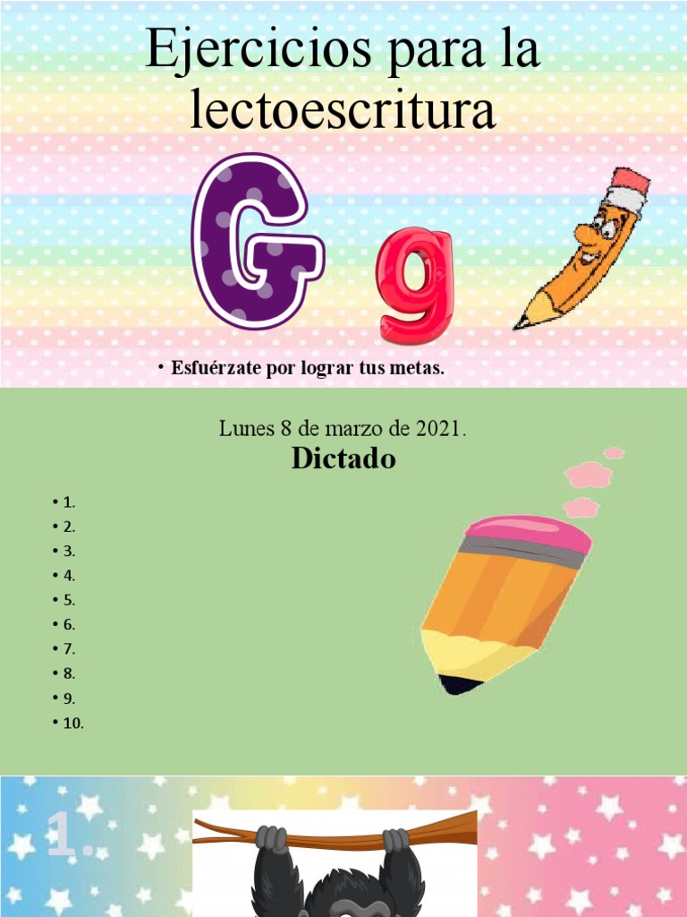 Letra G - Ge Gi | PDF | Artes del Lenguaje y Comunicación