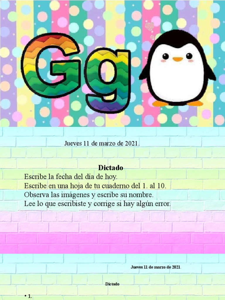 Letra G - G - Güe Güi | PDF