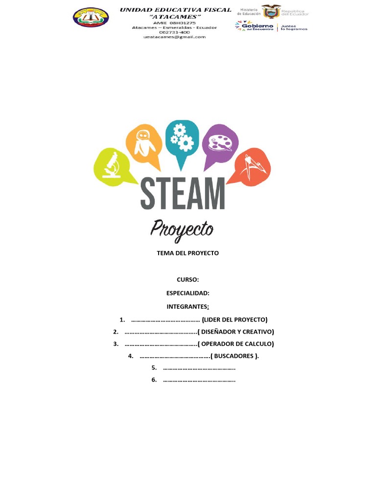 Proyecto STEAM: Fase 1 y Metodología | PDF