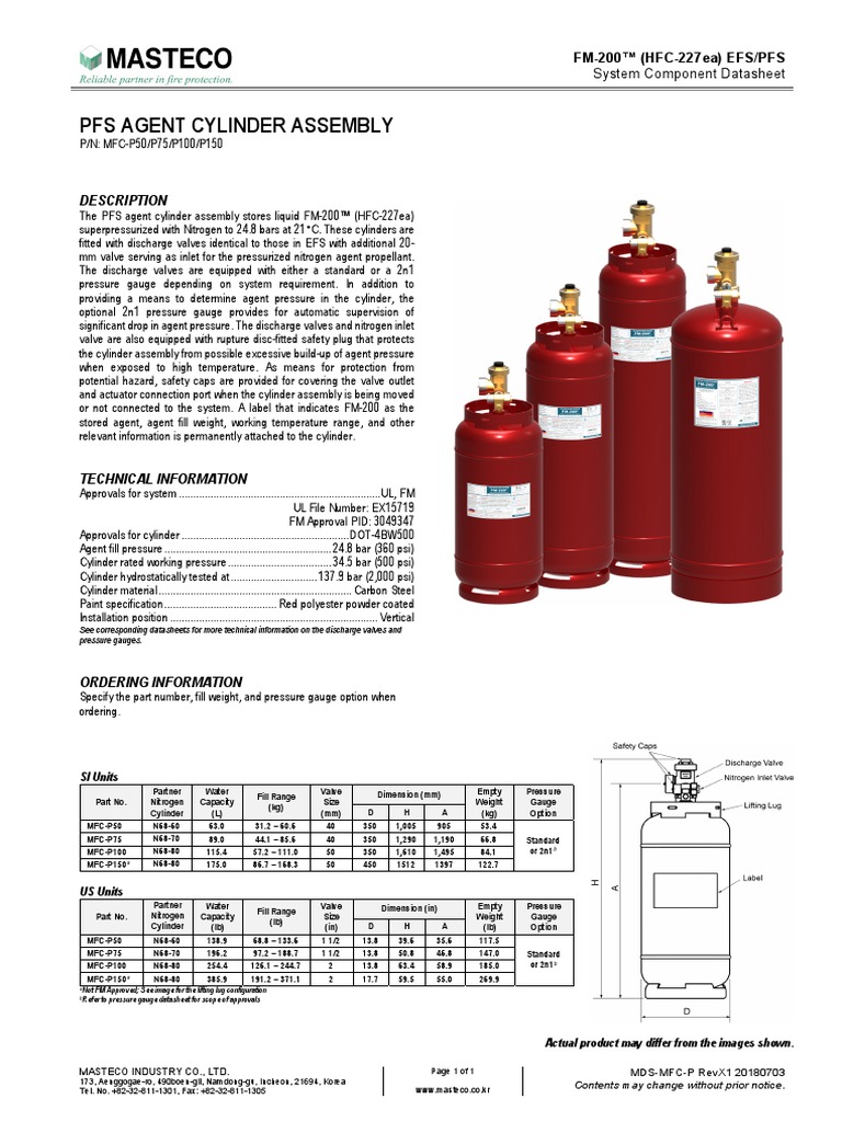 Binh Khi FM200-2 | PDF | Valve | Mechanical Engineering
