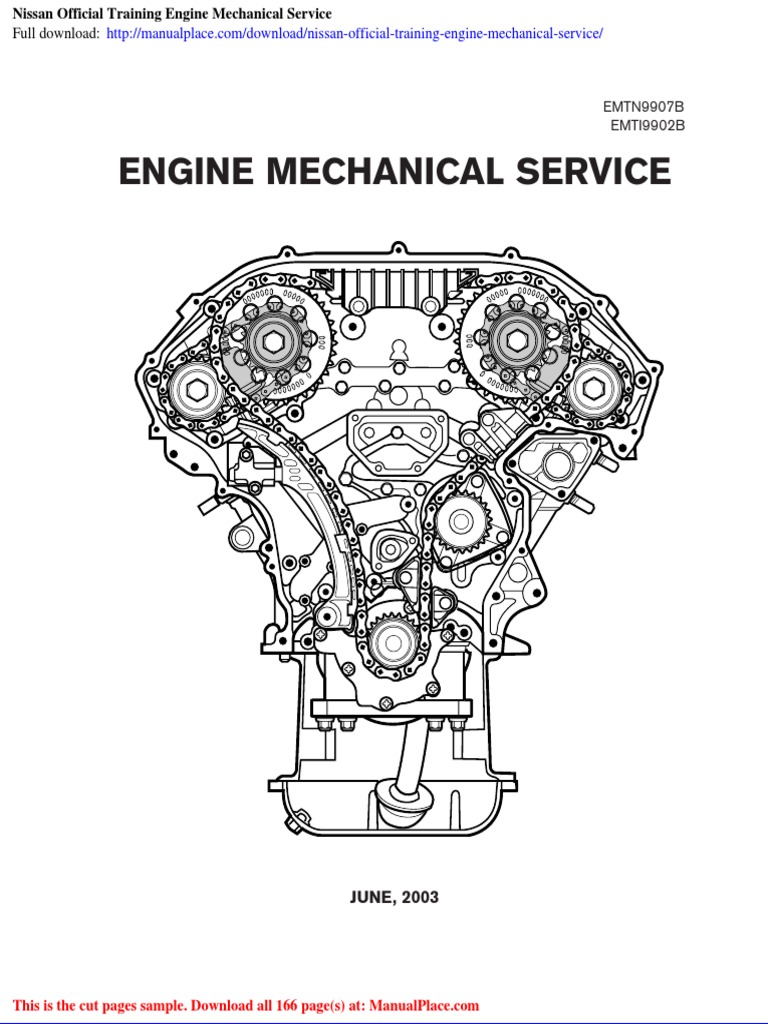 Nissan Engine Mechanical Training Guide | PDF | Internal Combustion ...