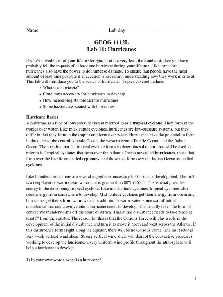 Understanding Hurricanes: Formation & Impact | PDF | Tropical Cyclones ...