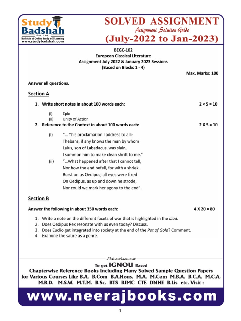 Begc-102 em 22-23 | PDF