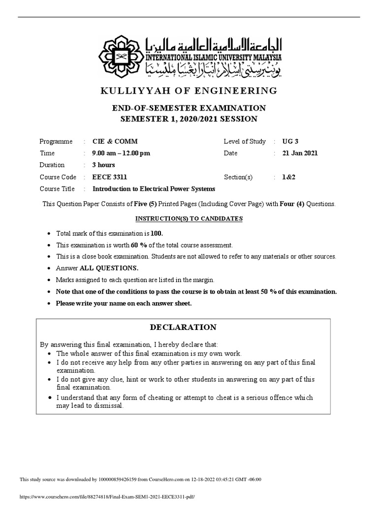 Past Final | PDF | Ac Power | Quantity