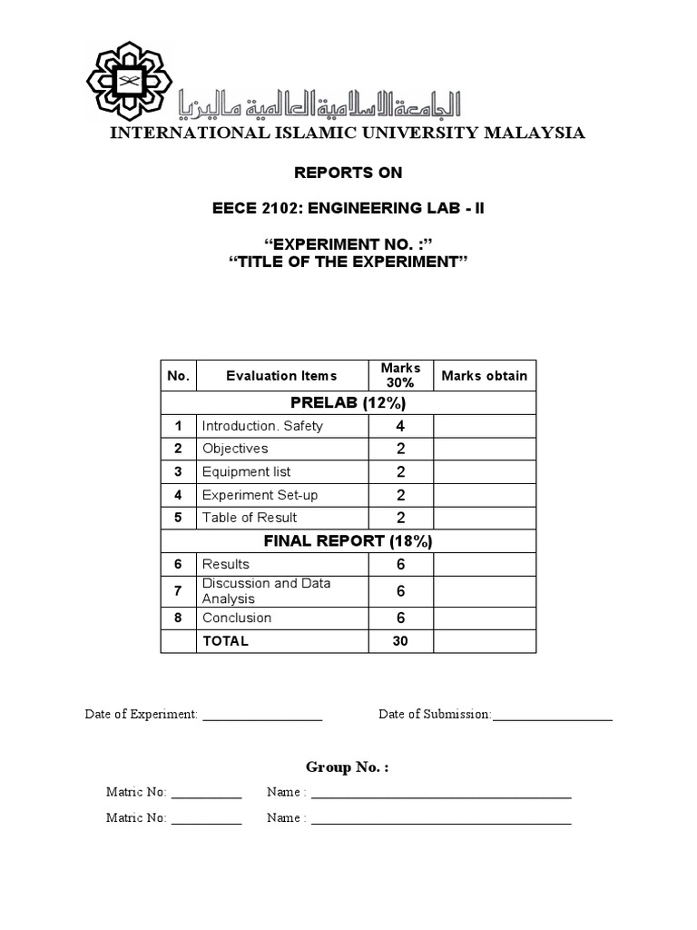 Cover Page EECE 2102 | PDF