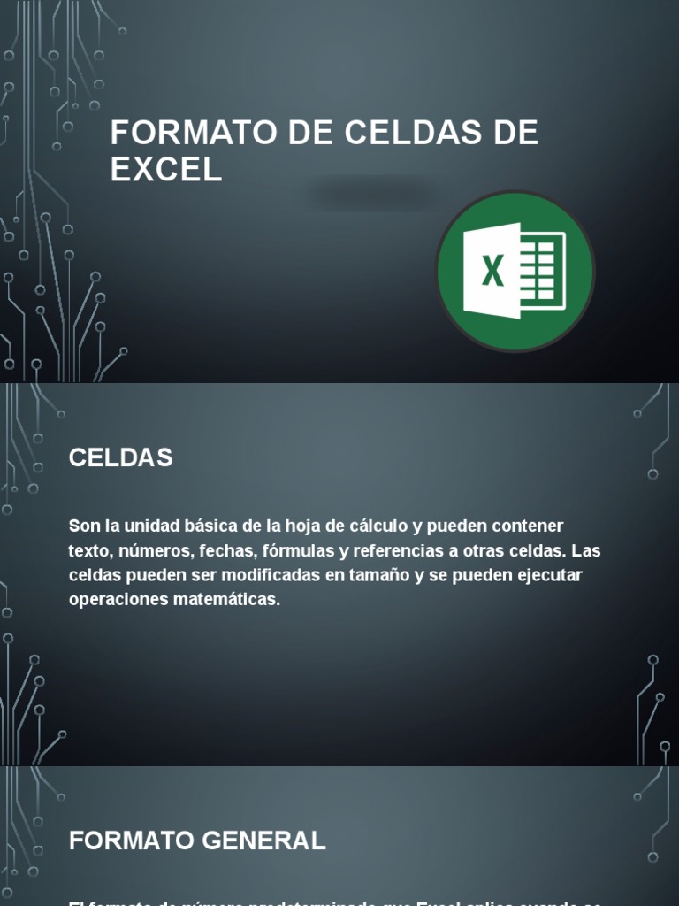 Formato de Celdas de Exel | PDF | Microsoft Excel | Hoja de cálculo