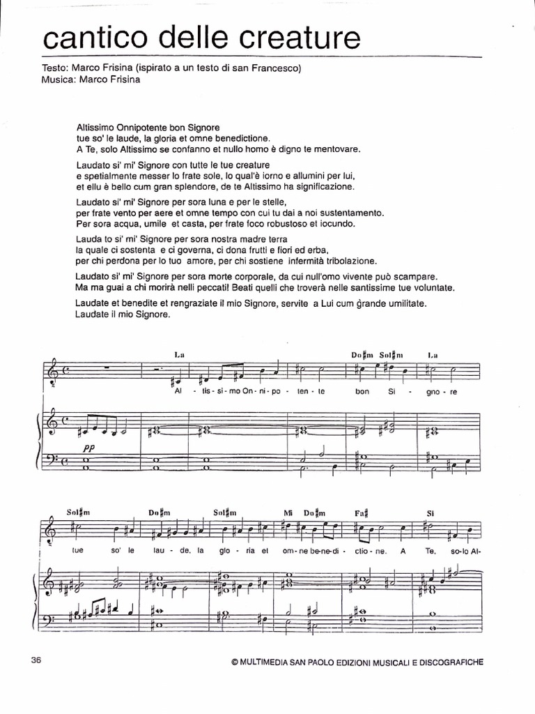Cantico Delle Creature | PDF