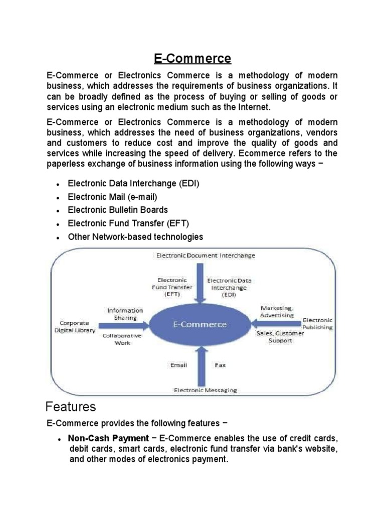 Types of Ecommerce | PDF | E Commerce | Peer To Peer