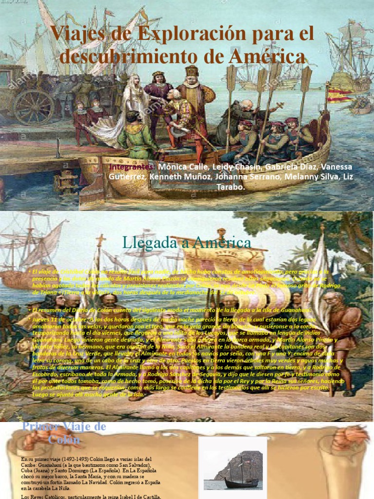 Viajes de Colón: Descubrimientos y Retos | PDF | Cristobal colon | Edad ...