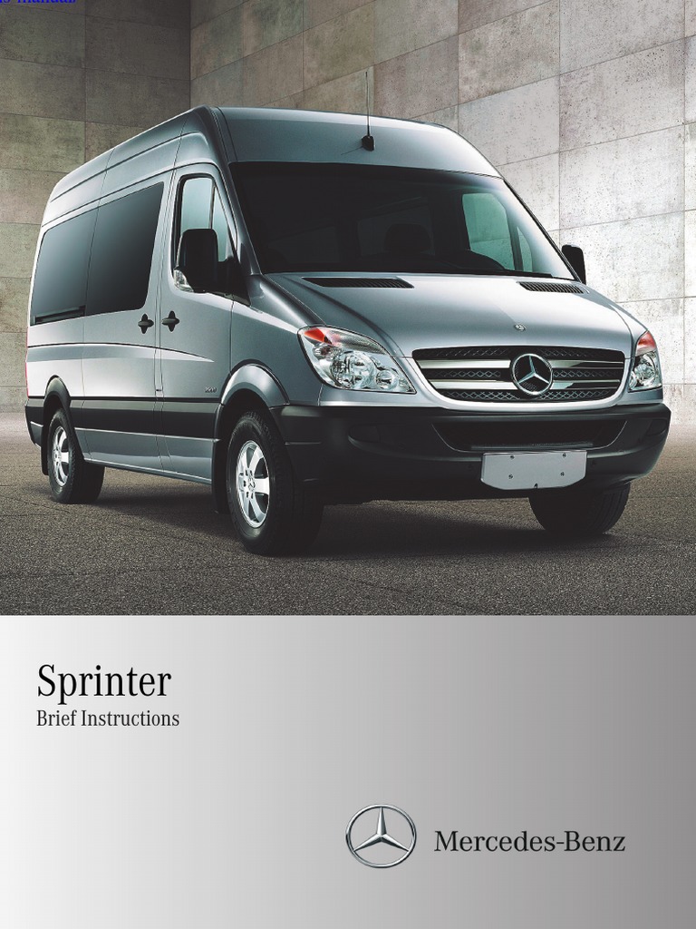 Mercedes Benz Sprinter Brief 2010 Instructions Manual | PDF | Mercedes ...