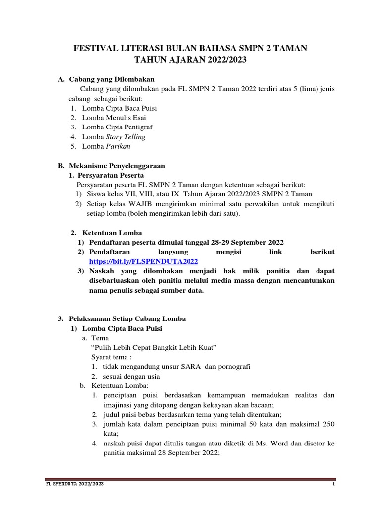 Juknis FLS 2022 | PDF