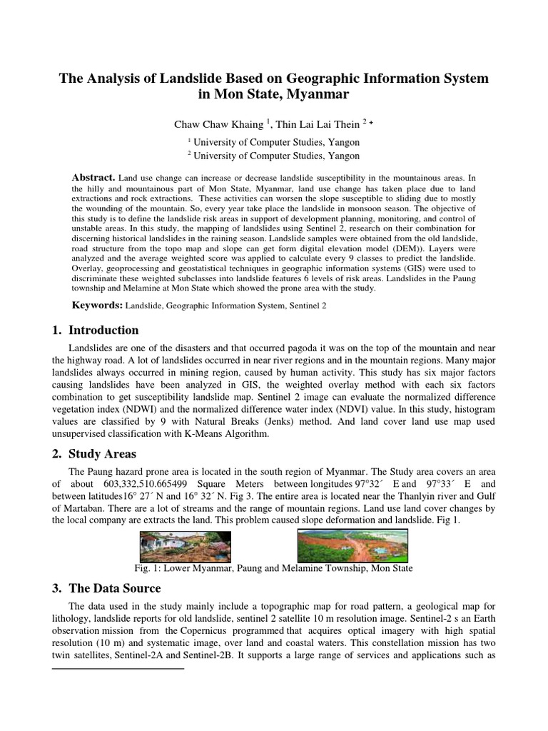 Chaw Chaw Khaing - 1 | PDF | Contour Line | Landslide