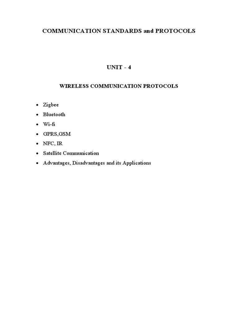 Csp Unit 4 Pdf Wi Fi Communications Satellite 