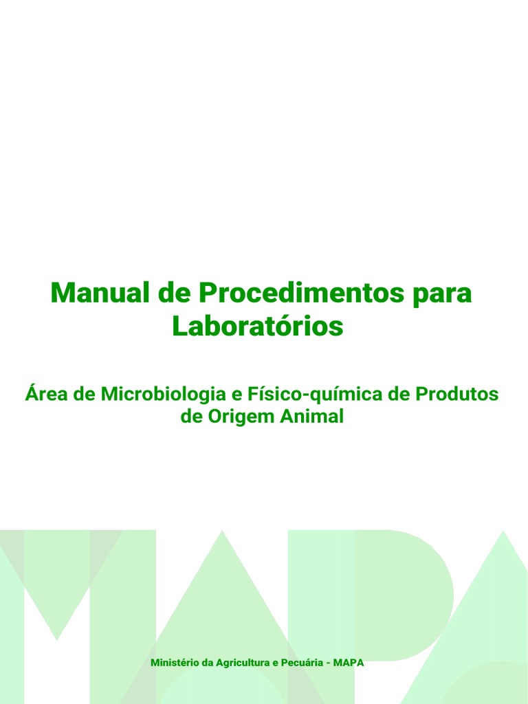 2023 MAPA. Manual de Procedimentos para Laboratórios | PDF