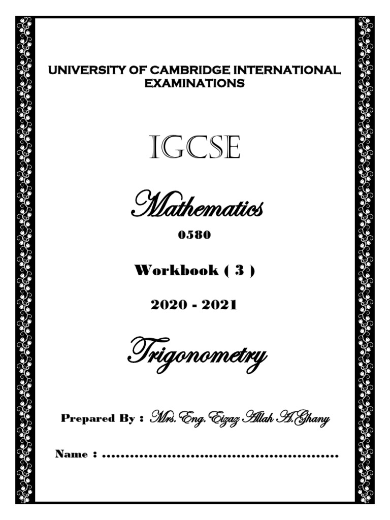 Ig WB (3) Trigonometry.1 | PDF | Trigonometry | Trigonometric Functions