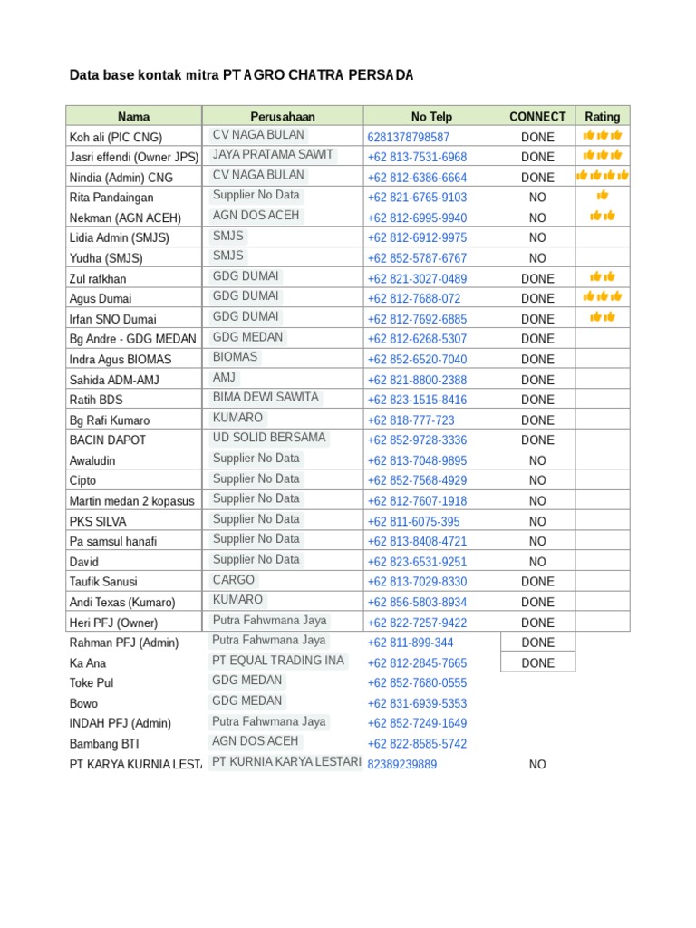 DATA BASE SUPPLIER - Data Base | PDF