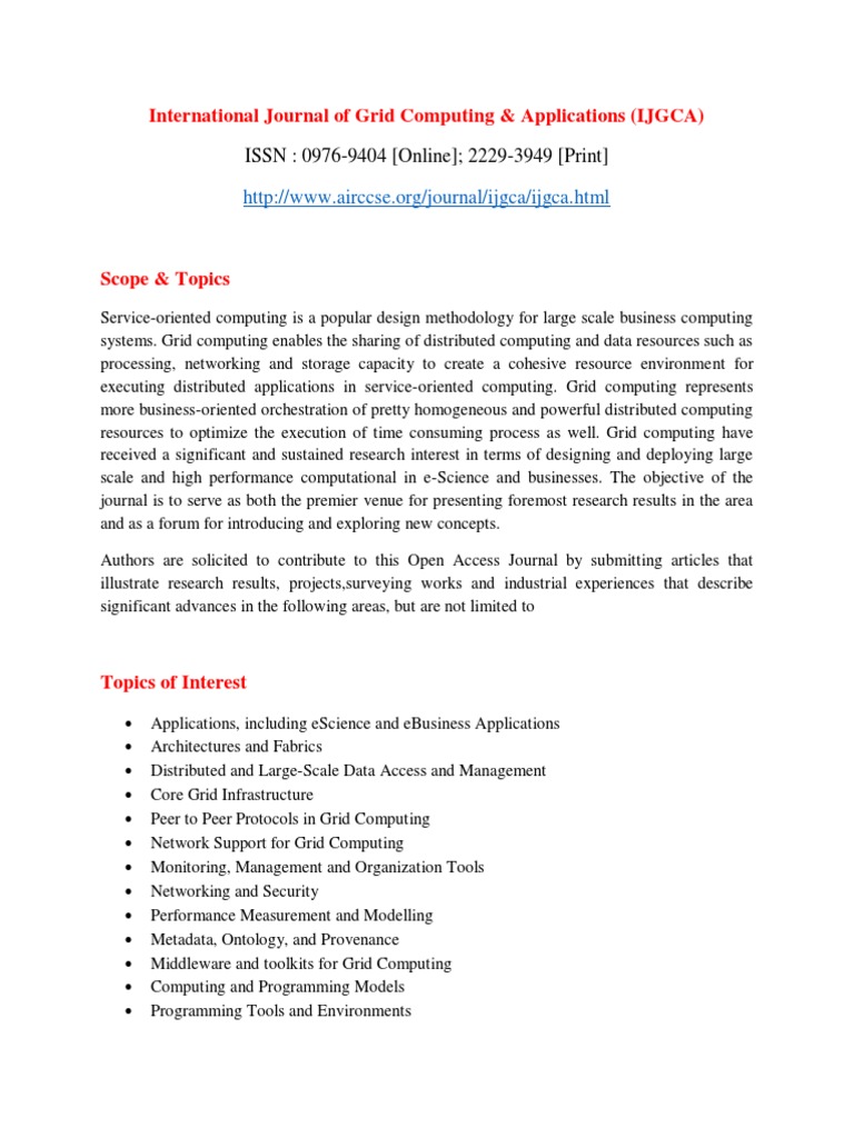 International Journal of Grid Computing | PDF