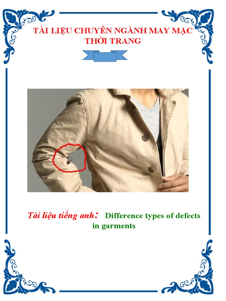 4 Difference types of defects in garments | PDF | Seam (Sewing) | Clothing