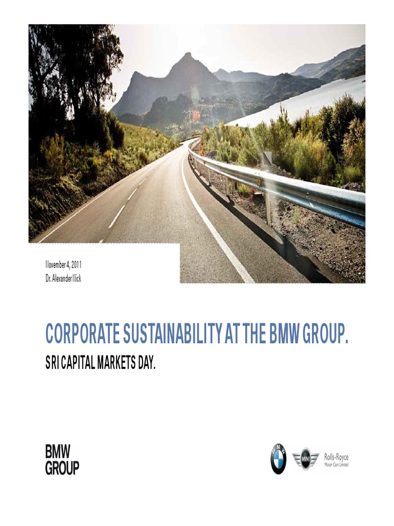 BMW Group Sustainability Strategy Overview | PDF