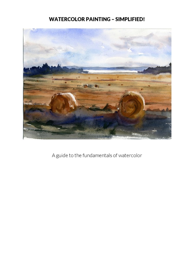 WC Painting Simplified Booklet | PDF | Color | Watercolor Painting