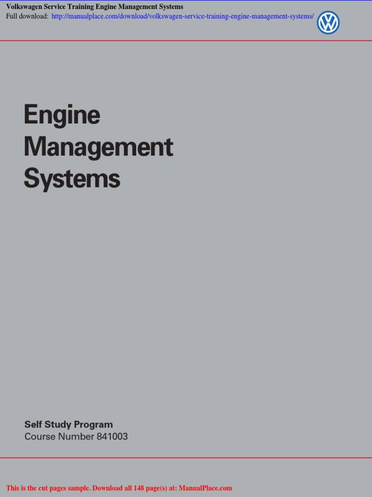Volkswagen Service Training Engine Management Systems | PDF | Internal ...