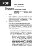 Escrito de Descargo Ante La Contraloria General de La Republica | PDF | Regulación | Pena capital