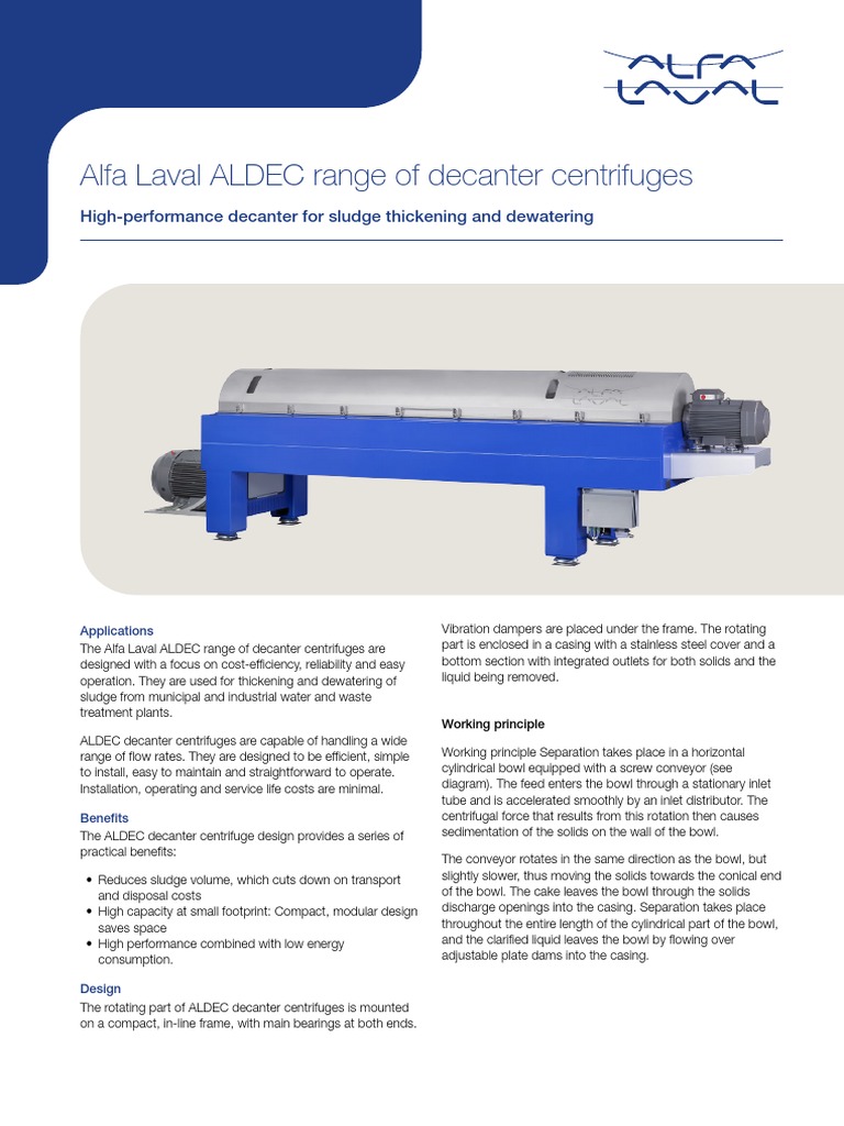 Alfa Laval Product Leaflet Aldec en | PDF | Mechanical Engineering ...