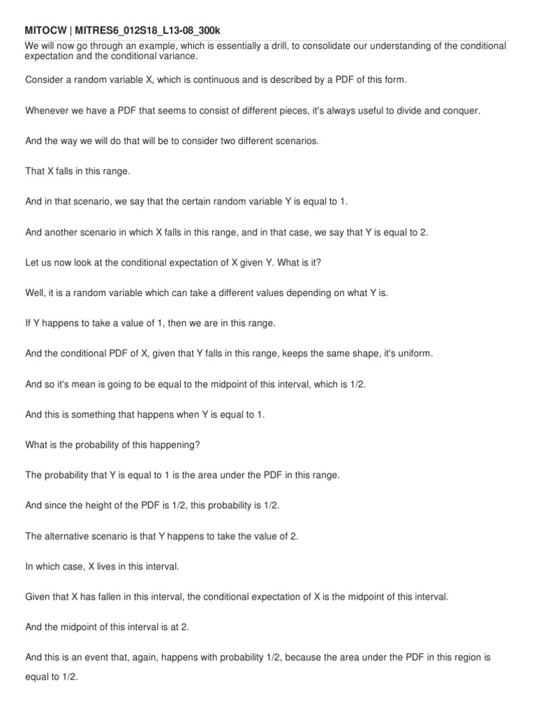 A Simple Example | PDF | Variance | Expected Value