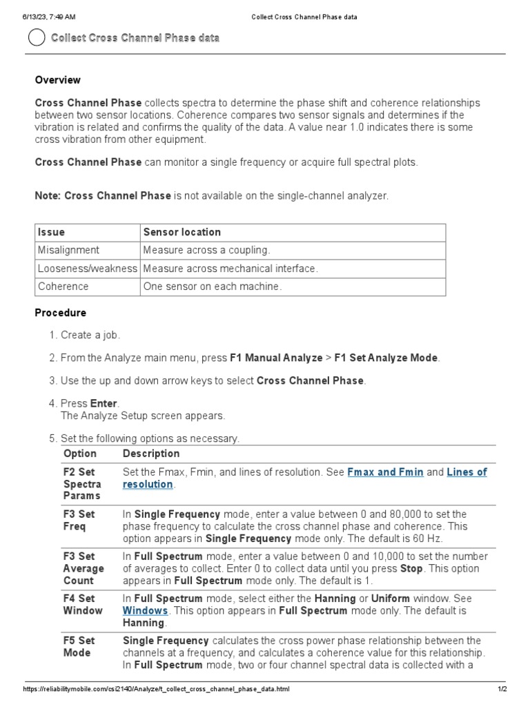 Collect Cross Channel Phase Data | PDF | Spectral Density | Telecommunications Engineering