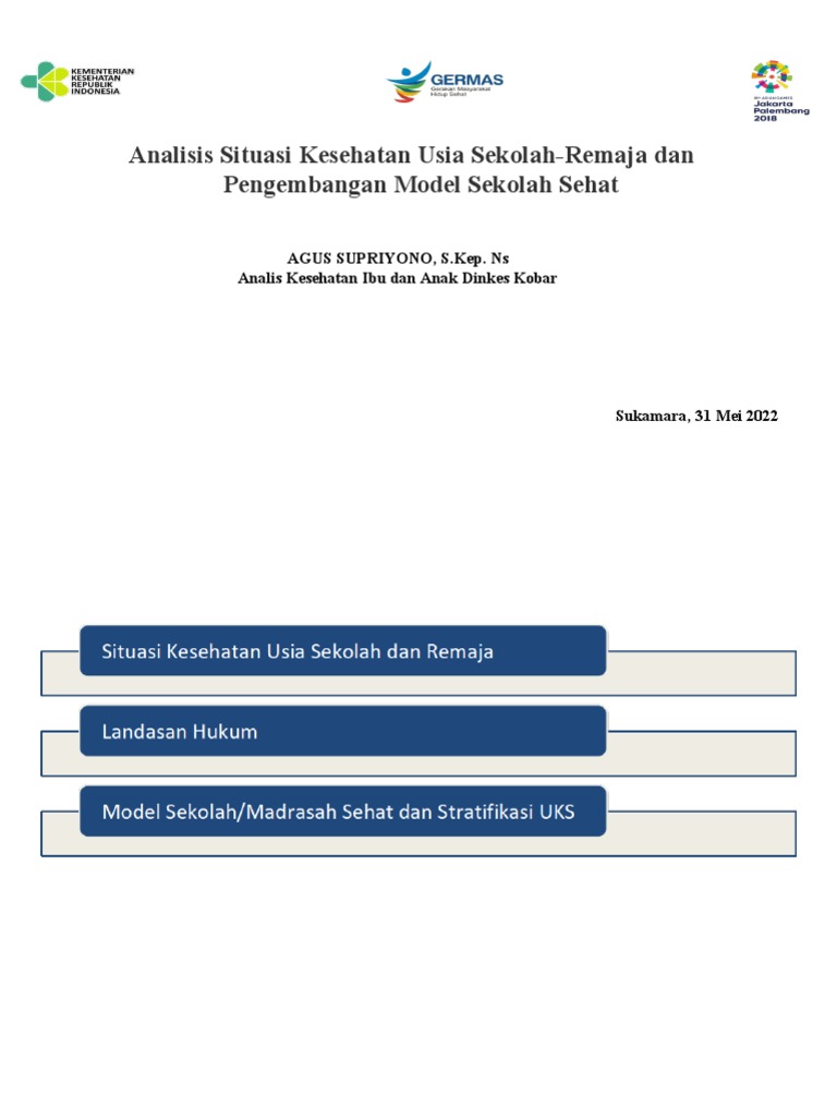 1. Analisis Situasi Kesehatan Anak Usia sekolah dan remaja | PDF