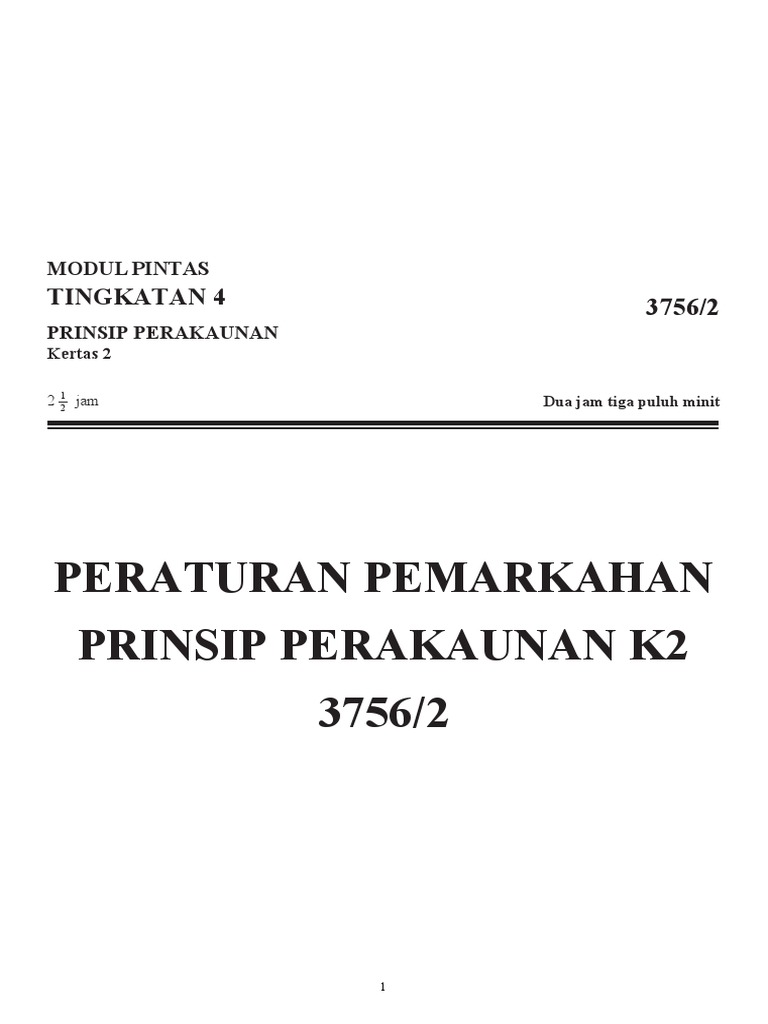 Prinsip Perakaunan K2 | PDF
